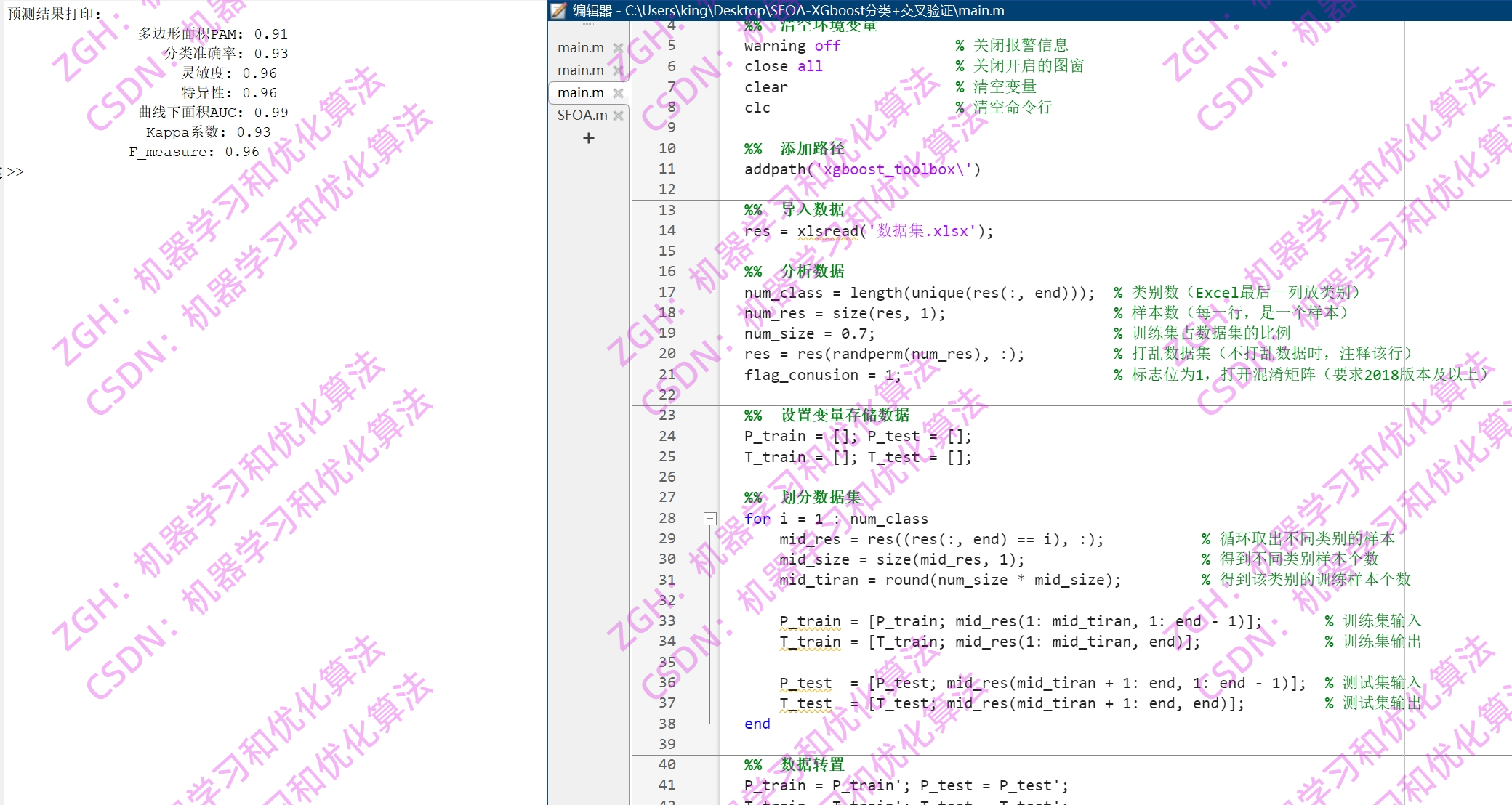 Matlab 基于海星优化算法优化XGBoost(SFOA-XGBoost)的数据多特征分类预测 (多输入单输出)_xgboost有matlab代码嘛-CSDN博客