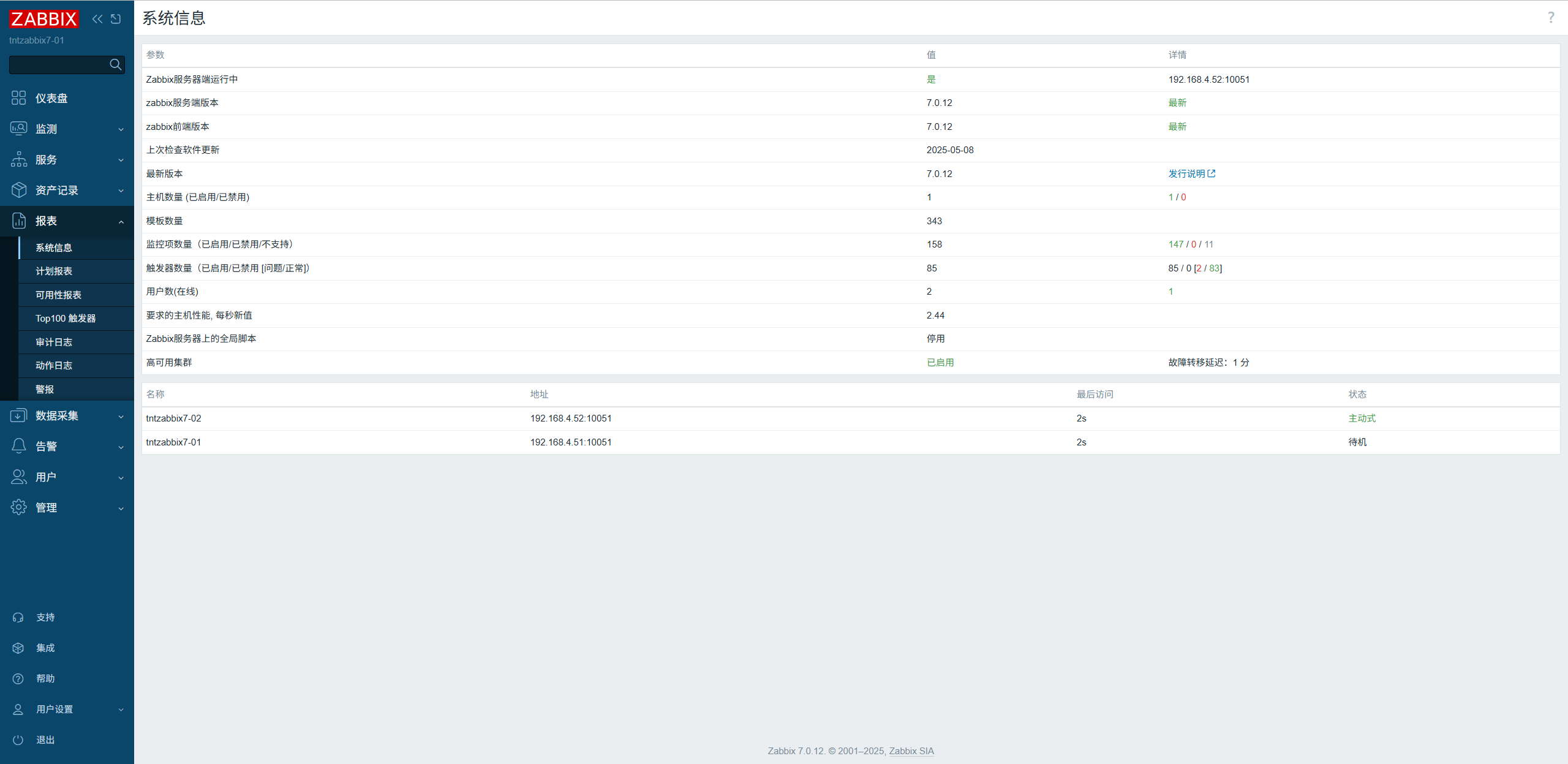 Zabbix7 keepalived VIP高可用部署 对接 OceanBase高可用集群_zabbix keepalived-CSDN博客