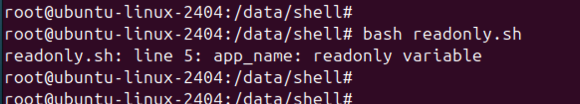 Shell 脚本系统学习 第 10 篇：readonly 只读变量详解_shell readonly变量-CSDN博客