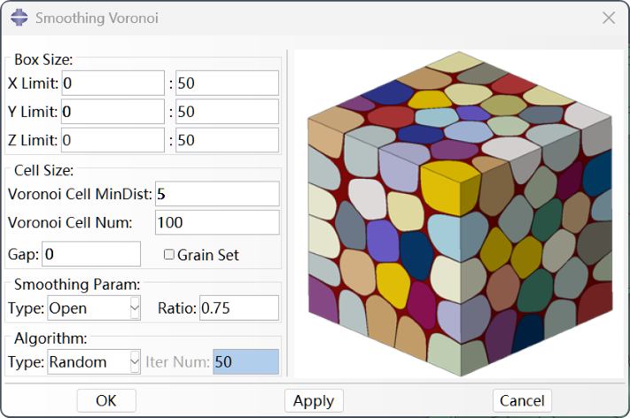 一个好用的Abaqus晶体塑性模型(Voronoi模型)生成插件-V9.0版_python_HeroseFans-2048 AI社区