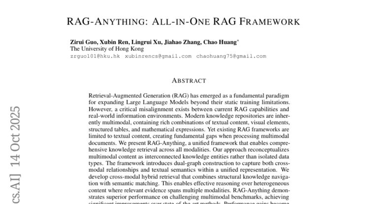 双图谱驱动多模态RAG：港大RAG-Anything如何重构复杂文档的语义连接-CSDN博客