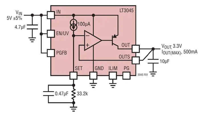 LTspice 上手教程 —— 仿真 LDO 电源（LT3045）_ltspice 功率-CSDN博客