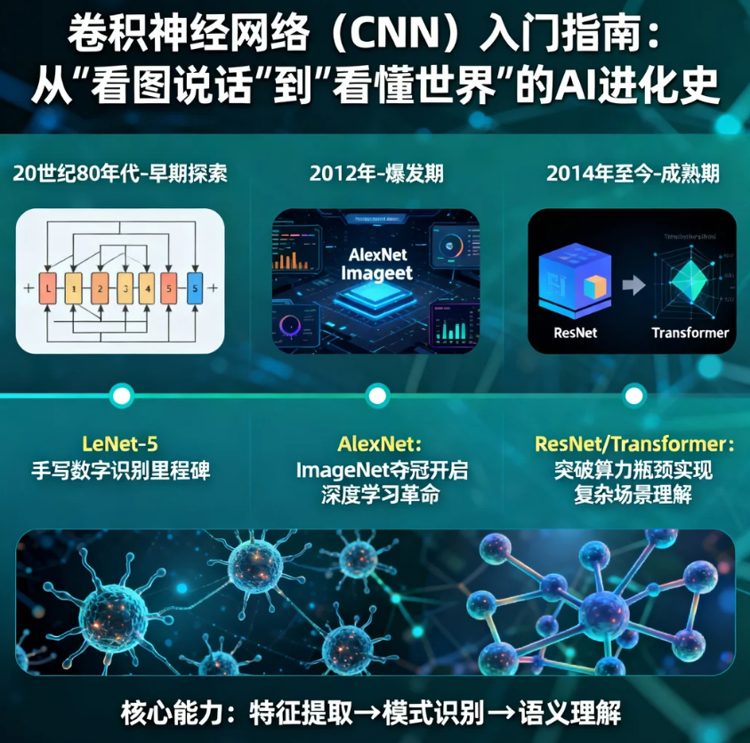 卷积神经网络（CNN）入门指南：从“看图说话”到“看懂世界”的AI进化史-CSDN博客