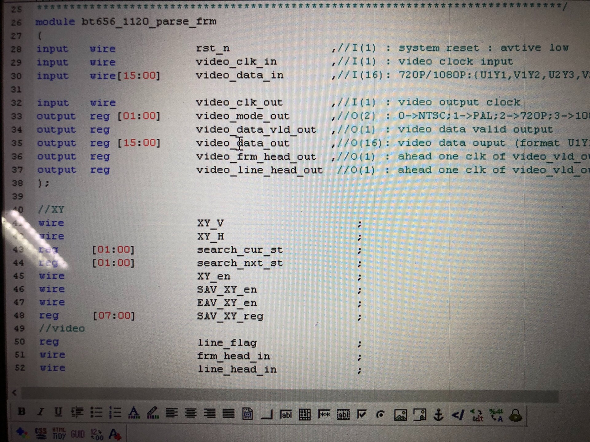 直接抓个Verilog的BT656组帧模块来看，核心逻辑就盯着同步码塞数据。玩过FPGA视频处理的都知道，嵌入式同步码(EAV/SAV)是协议 ...