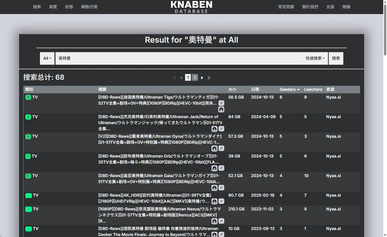 Knaben Database：支持磁链搜索且功能很Q的资源索-CSDN博客