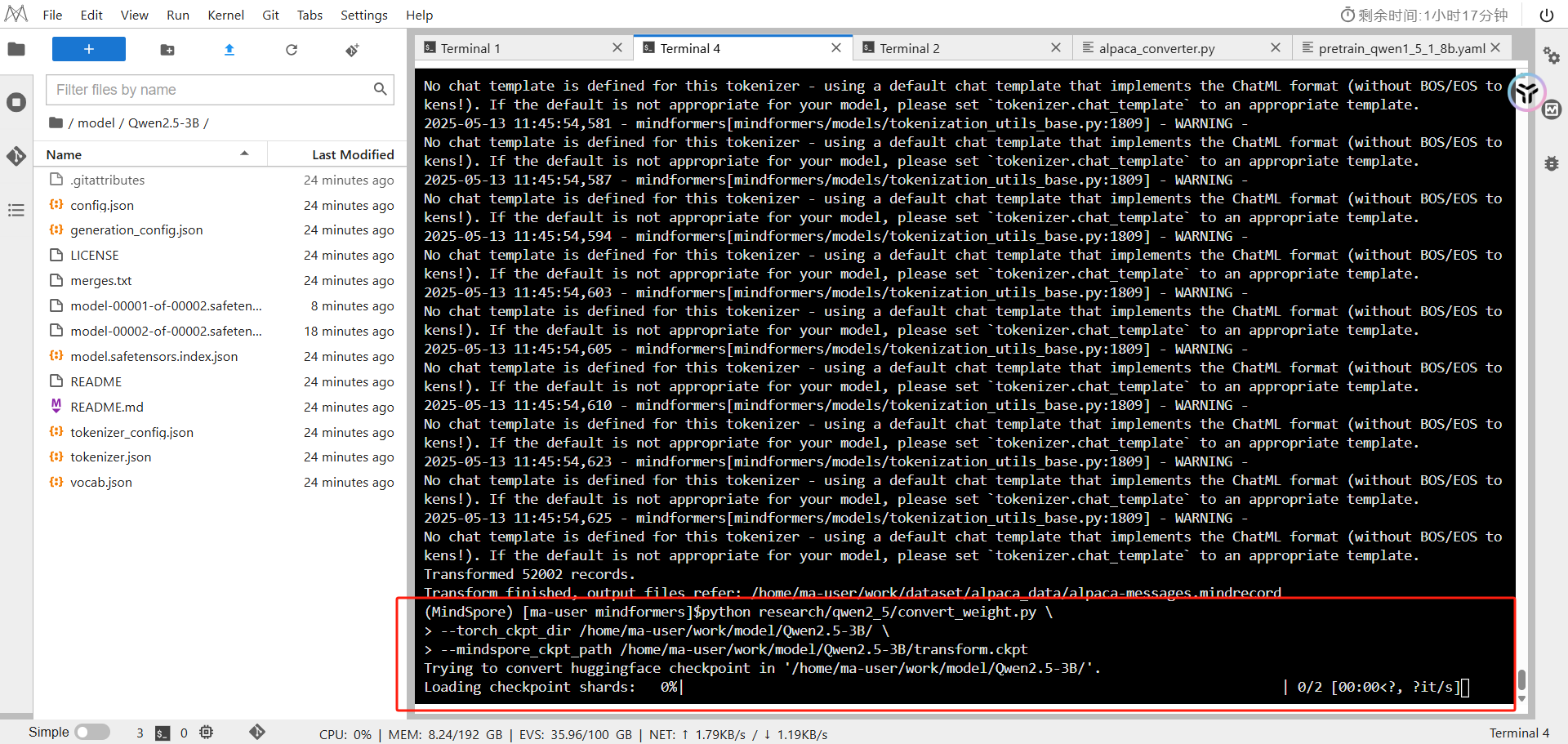 利用MindSpore Transformers（MindFormers）进行模型的迁移与调优_mindspore+mindformer对qwen大模型进行微调-CSDN博客