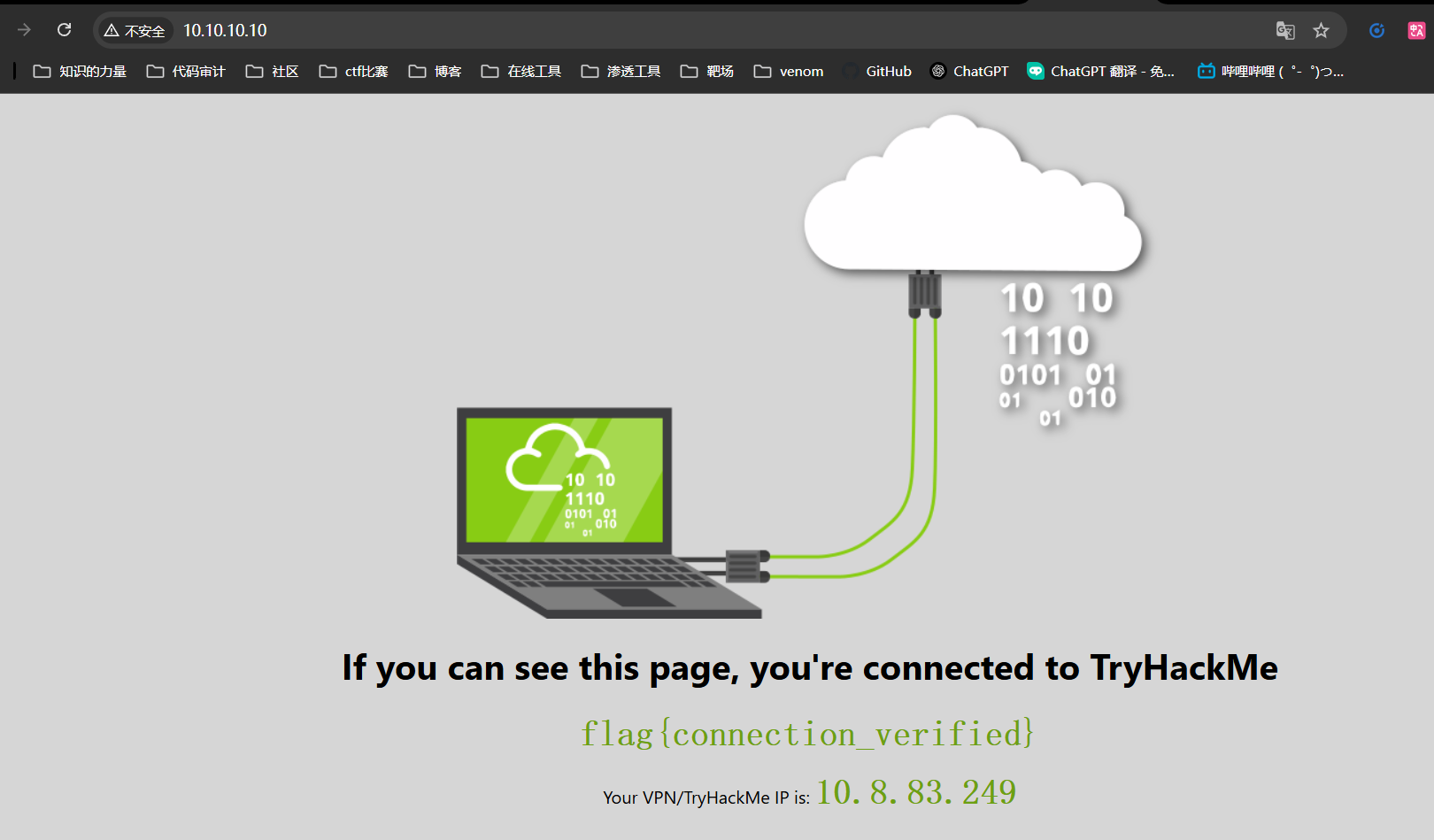 Kali 连接 TryHackMe_tryhackme连接不上-CSDN博客