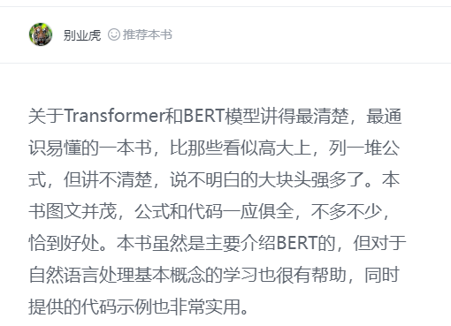 Transformer和BERT模型一书通关！最值得一看的书---《BERT基础教程：Transformer大模型实战》-CSDN博客
