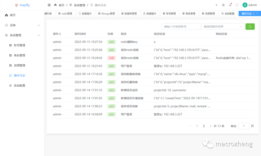 堪称一站式管理平台，同时支持Linux、MySQL、Redis、MongoDB可视化管理！_mayfly-go-CSDN博客