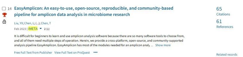 iMeta高被引论文 | 易扩增子(EasyAmplicon)：易用、可重复的微生物组扩增子分析流程...-CSDN博客
