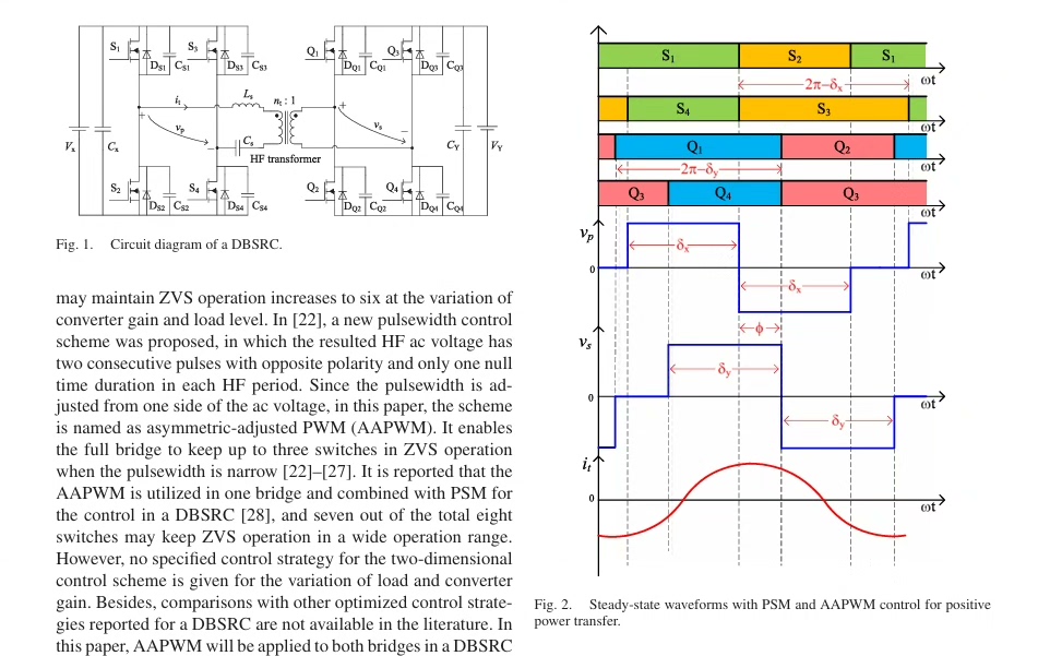 DAB仿真，DBSRC仿真，三重移相，单移相PWM控制，TPE论文-CSDN博客