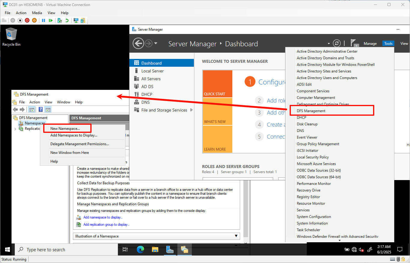 Windows Server 2022 第四章：DFS 文件共享配置_windows dfs-CSDN博客