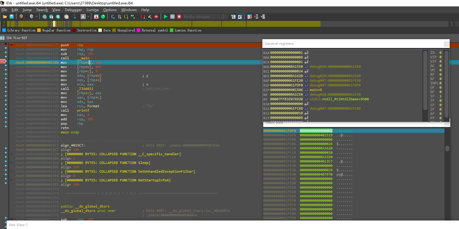 函数调入栈剖析——深入浅出-CSDN博客