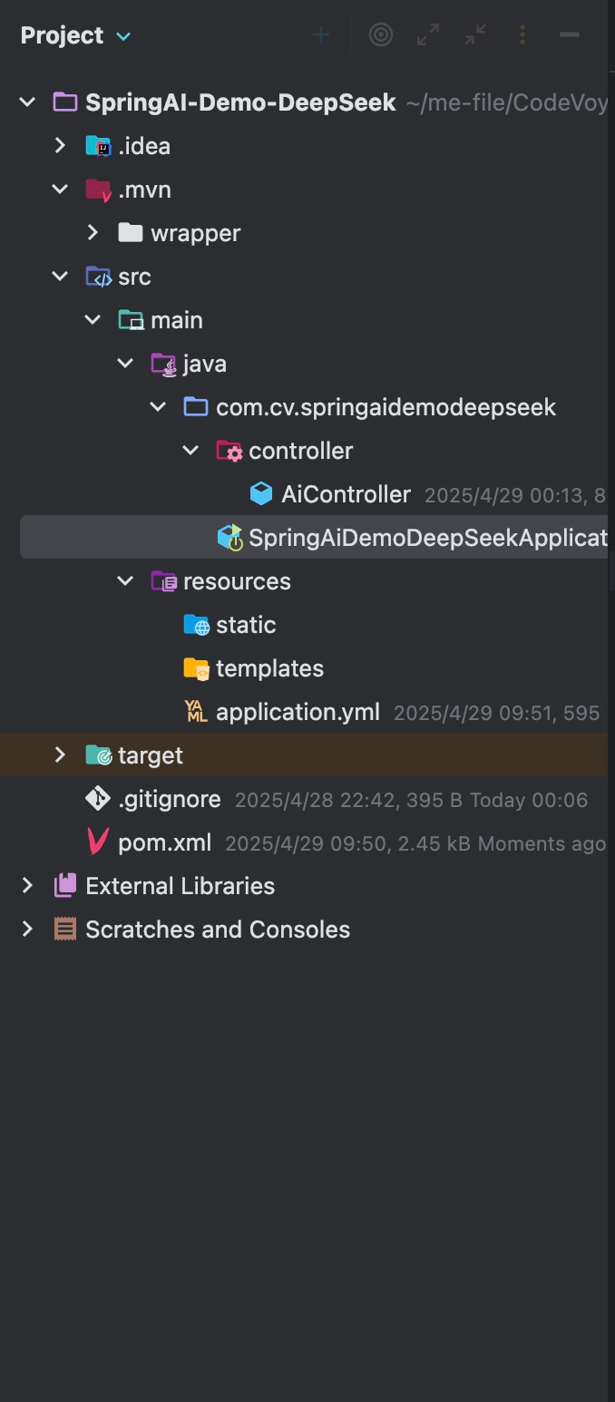 5分钟上手！Spring AI与DeepSeek的Java生态集成_springai集成deepseek-CSDN博客