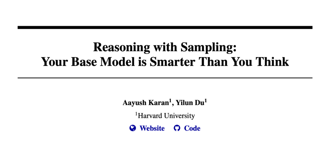 不靠RL、不用训练：哈佛「Power Sampling」让基座模型推理媲美GRPO-CSDN博客