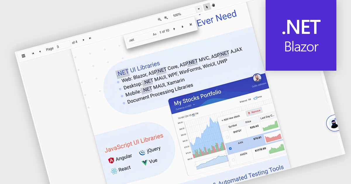 在任何PDF文档中立即查找内容-Telerik UI PDF Viewer for Blazor_blazor syncfusion pdfviewer-CSDN博客