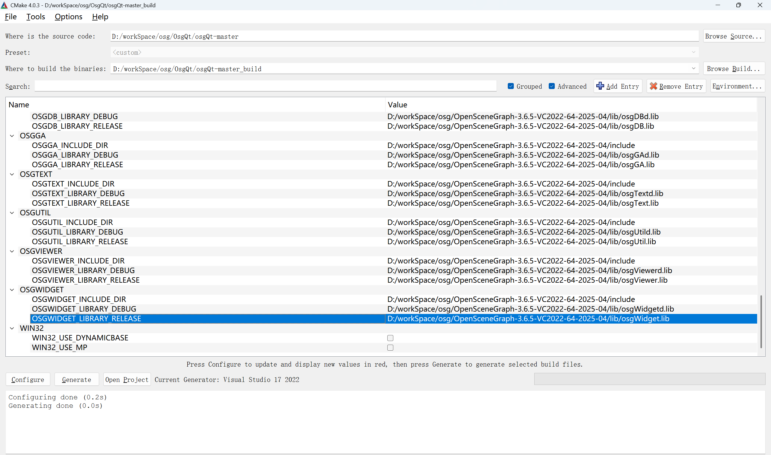 OsgQt源码编译-CSDN博客