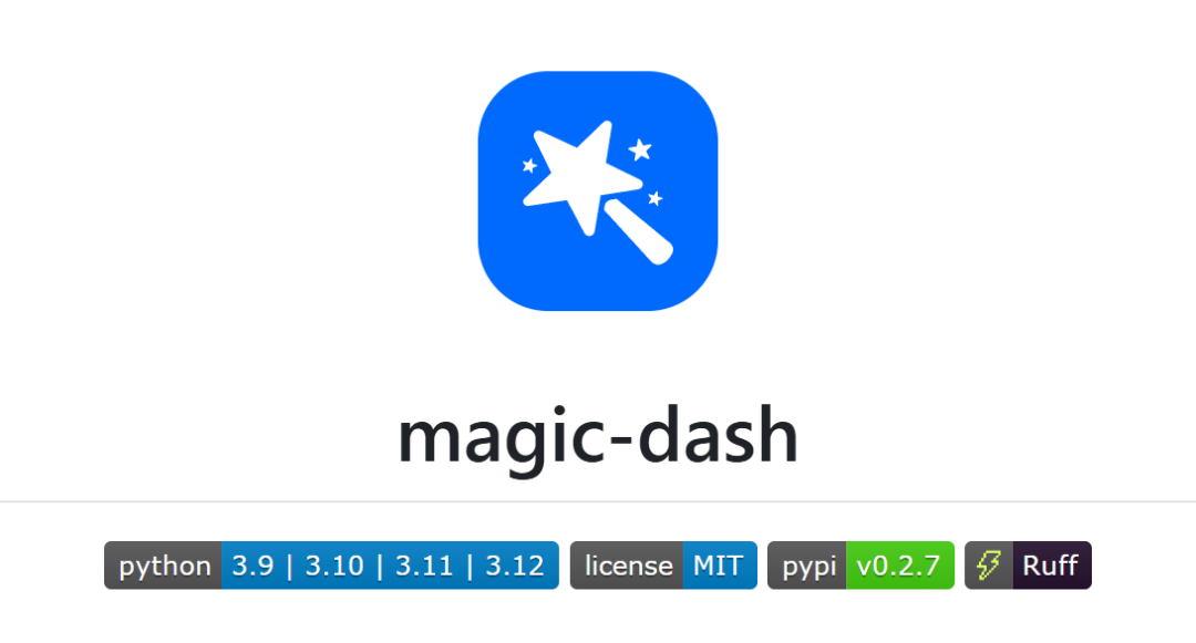 magic-dash：纯Python轻松开发网页应用-CSDN博客