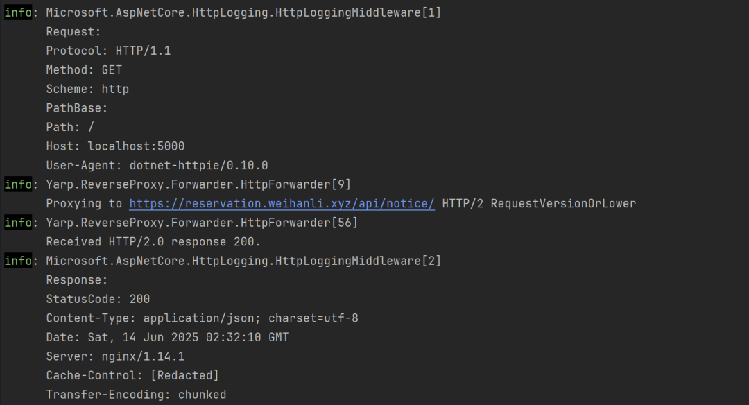 YARP HTTP 请求诊断_yarp.reverseproxy-CSDN博客
