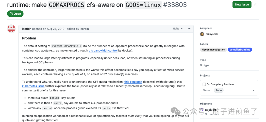 Go 终于要解决容器化下 GOMAXPROCS 的问题了！-CSDN博客