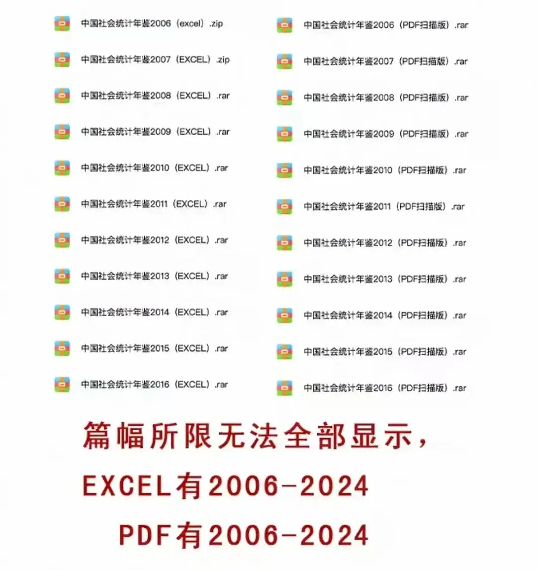 2006-2024年《中国社会统计年鉴》excel+pdf版本_中国社会统计年鉴 pdf-CSDN博客