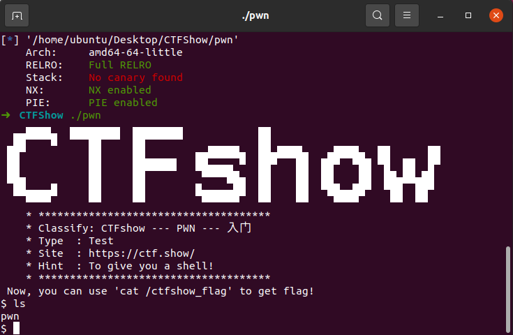 CTFshow-pwn入门-前置基础（pwn0~34）WP_pwn入门5-34-CSDN博客