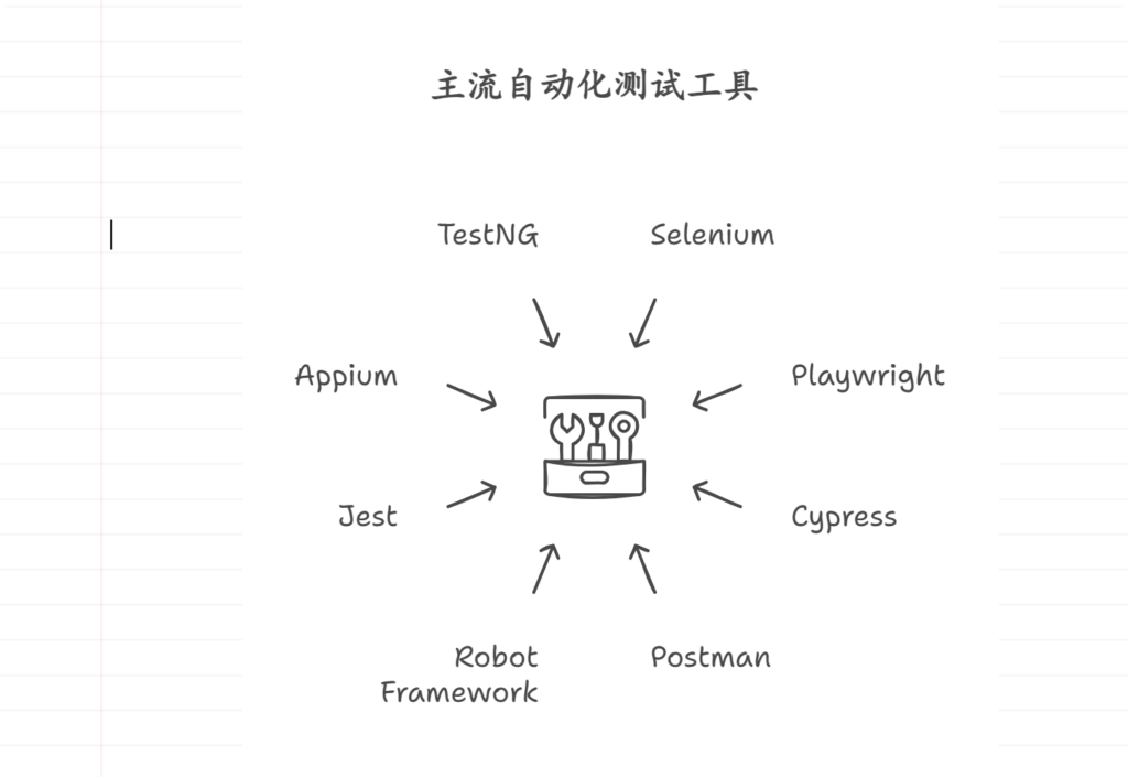 主流的自动化测试工具盘点_selenium, post man, appium, robot-CSDN博客