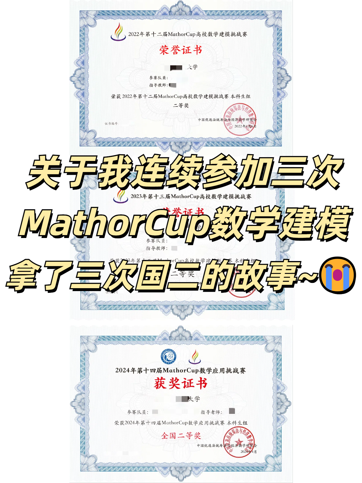 关于连续三次参加MathorCup 拿了三次国二的故事_mathorcup成绩-CSDN博客