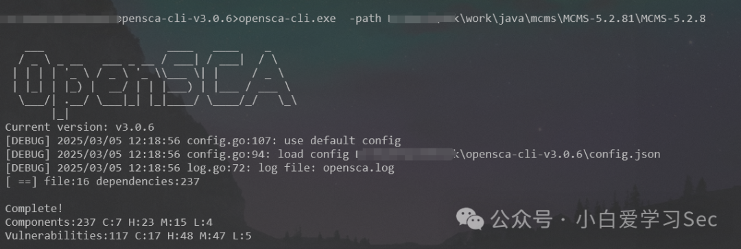 【工具分享】openSCA组件漏洞扫描神器-CSDN博客