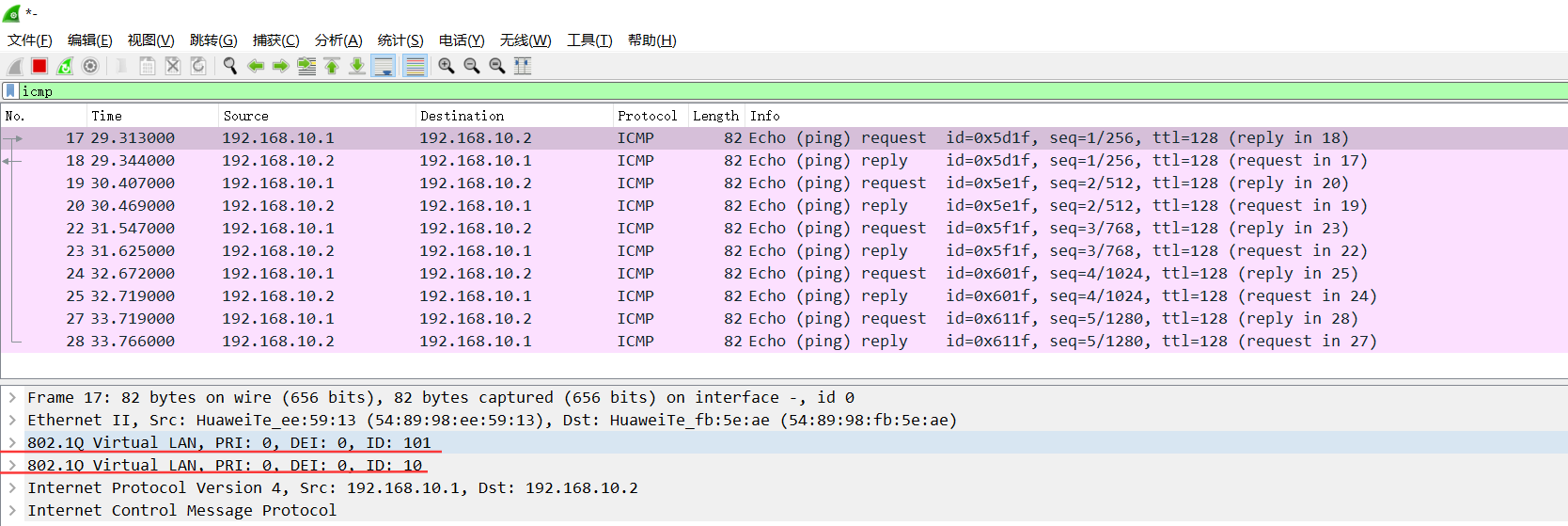 基于华为ENSP QINQ配置_qinq实验-CSDN博客