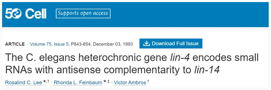 2024年诺贝尔生理或医学奖颁发给microRNA—Victor Ambros和Gary Ruvkun-CSDN博客