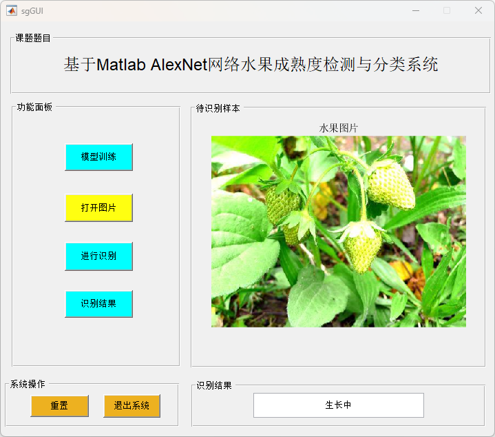 基于Matlab和AlexNet网络开发的水果成熟度检测与分类系统_基于opencv和matlab的西瓜成熟度-CSDN博客