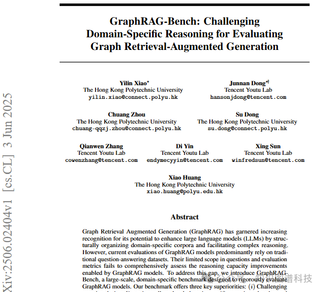 九大GraphRAG的全面评估：GraphRAG-Bench基准测试集解析 - 香港理工&腾讯优图等-CSDN博客