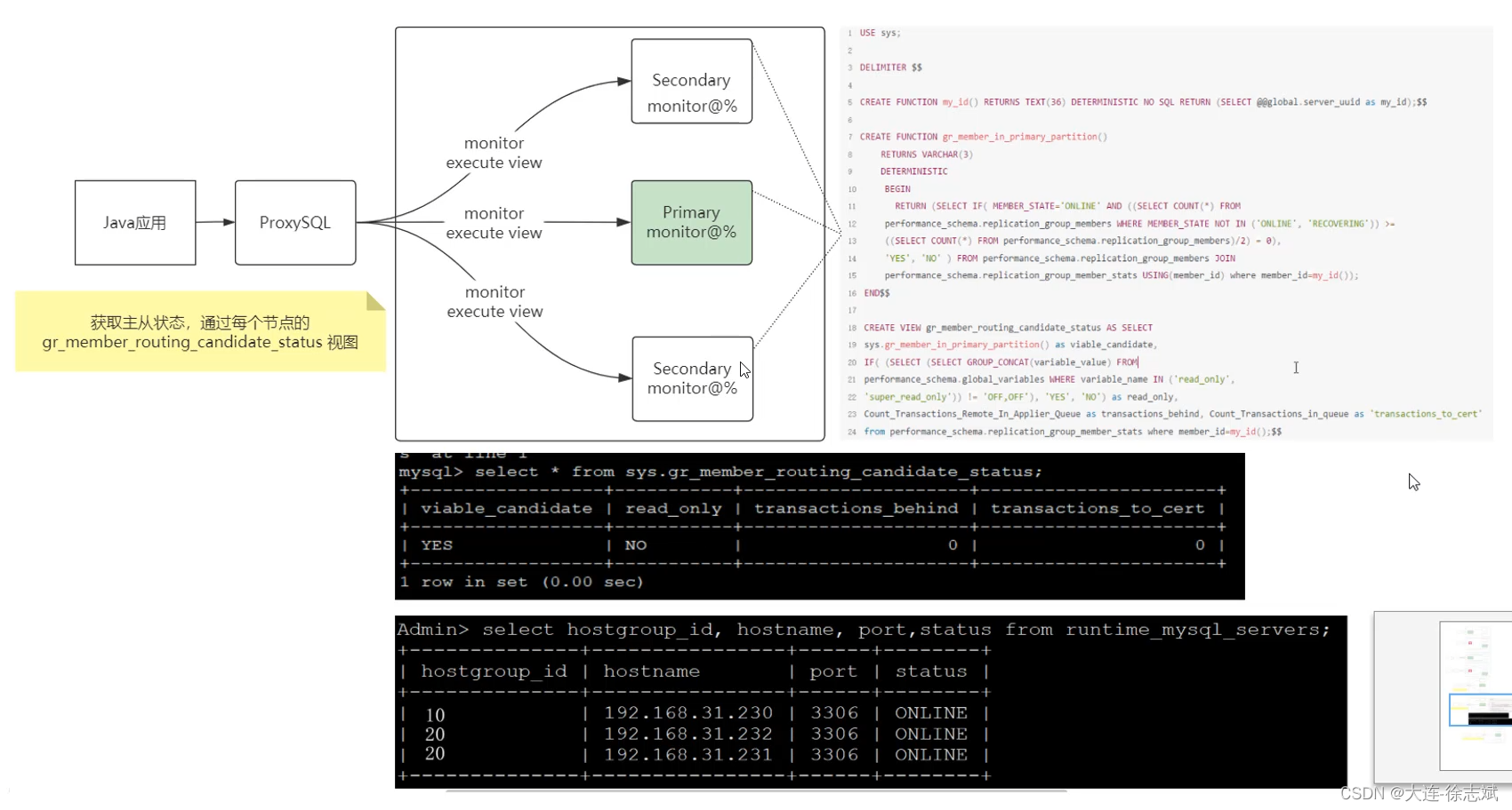 MySQL高可用之ProxySQL + MGR 实现读写分离实战-CSDN博客