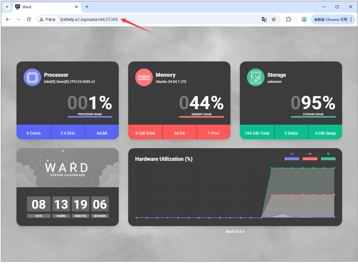 本地部署开源的极简服务器监控工具 Ward 并实现外部访问_linux ward-CSDN博客