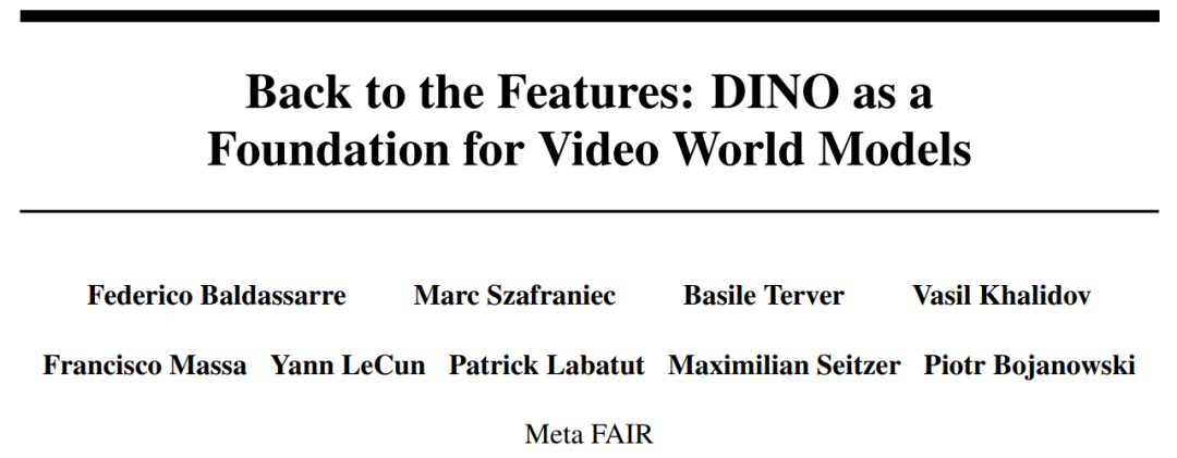 LeCun团队新作DINO-world：通用视频世界模型，刷新多项SOTA！-CSDN博客