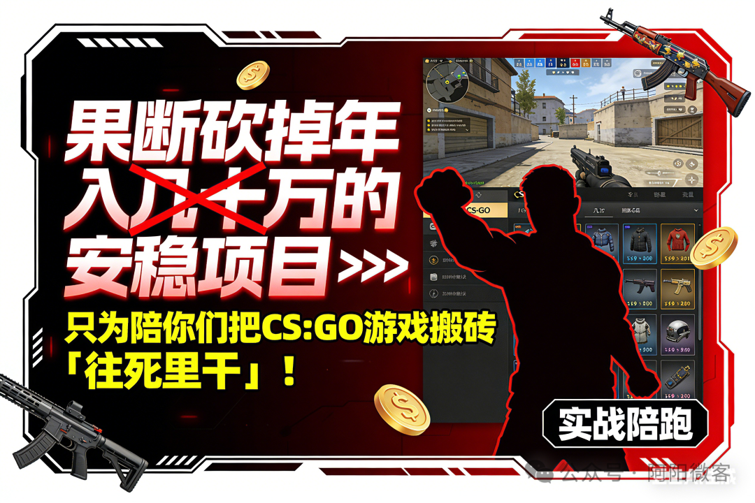 果断砍掉年入几十万的安稳项目，只为陪你们把csgo游戏搬砖“往死里干”！-CSDN博客