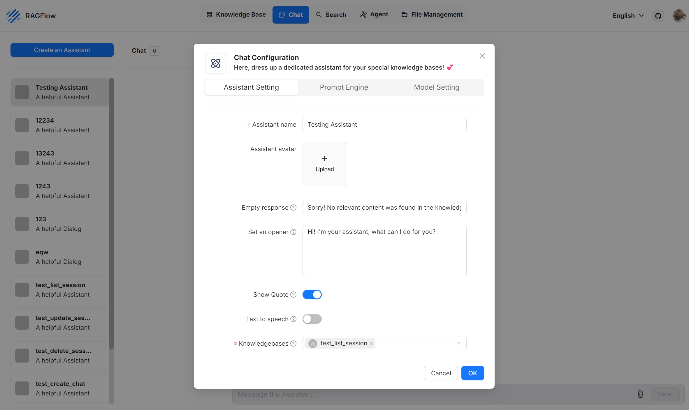 RAGFlow聊天助手配置项解读及iframe嵌入网站_ragflow 嵌入网页-CSDN博客