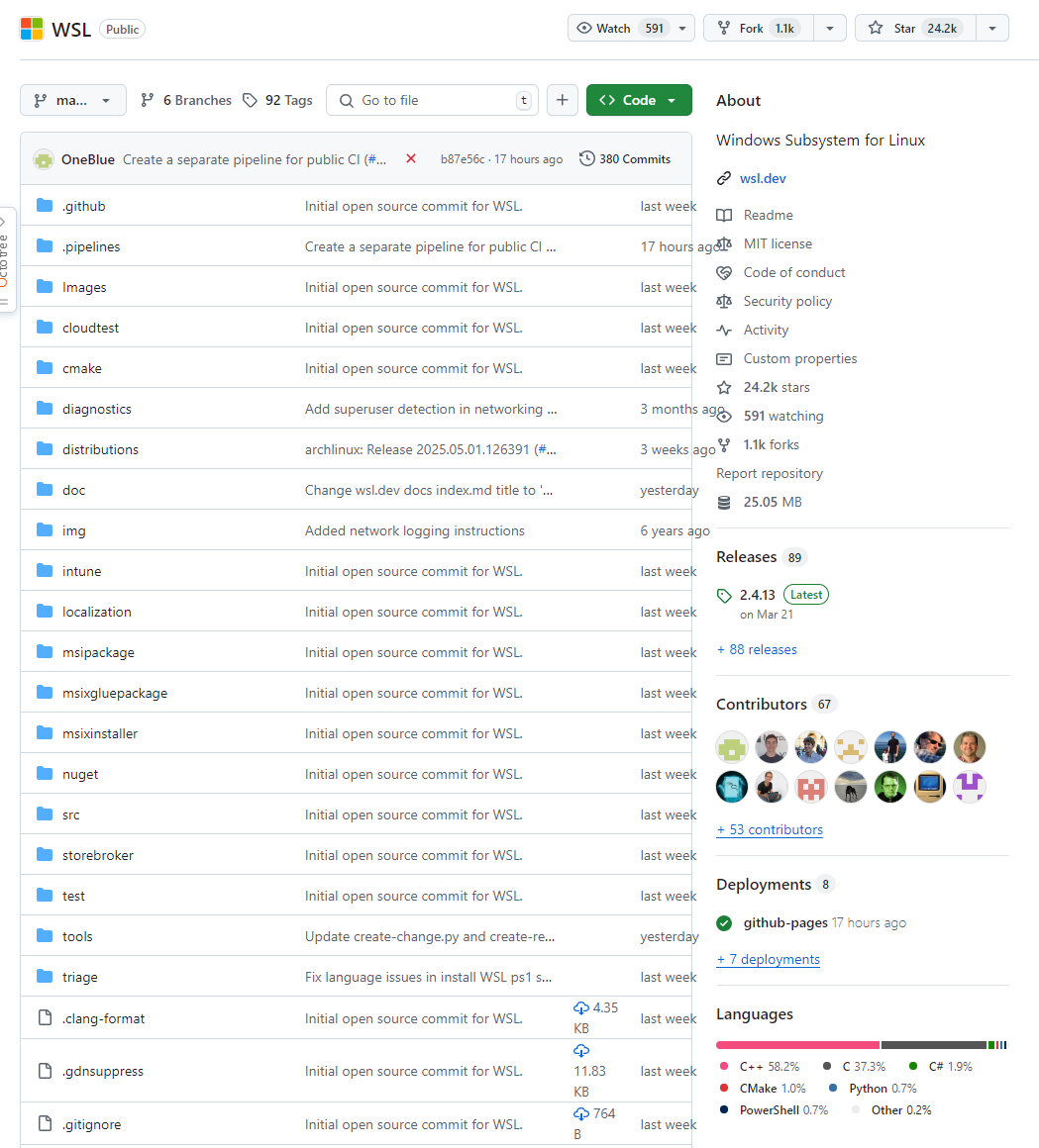 微软太硬了，宣布 GitHub Copilot 和 WSL 全面开源！_github wsl-CSDN博客