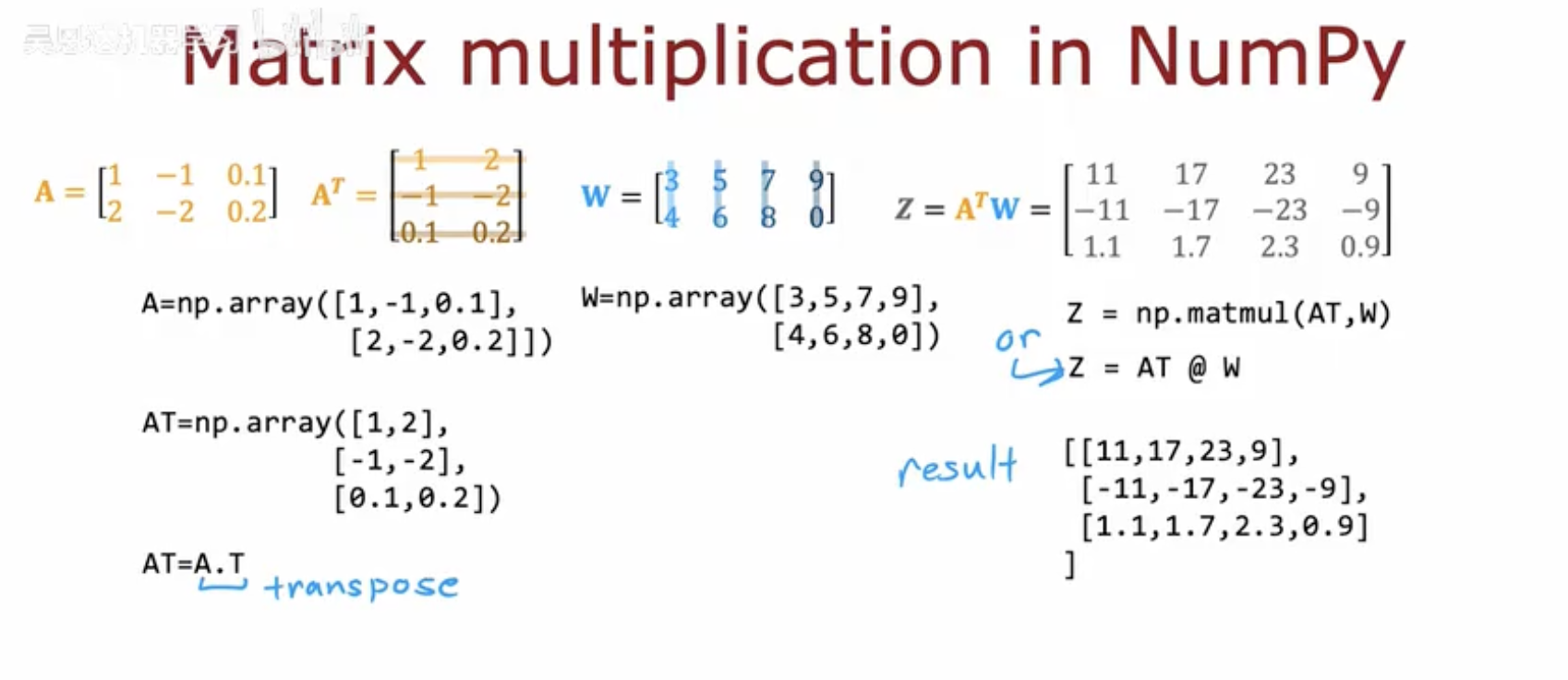 Matrix Multiplication｜矩阵乘法_矩阵乘法怎么求csdn-CSDN博客