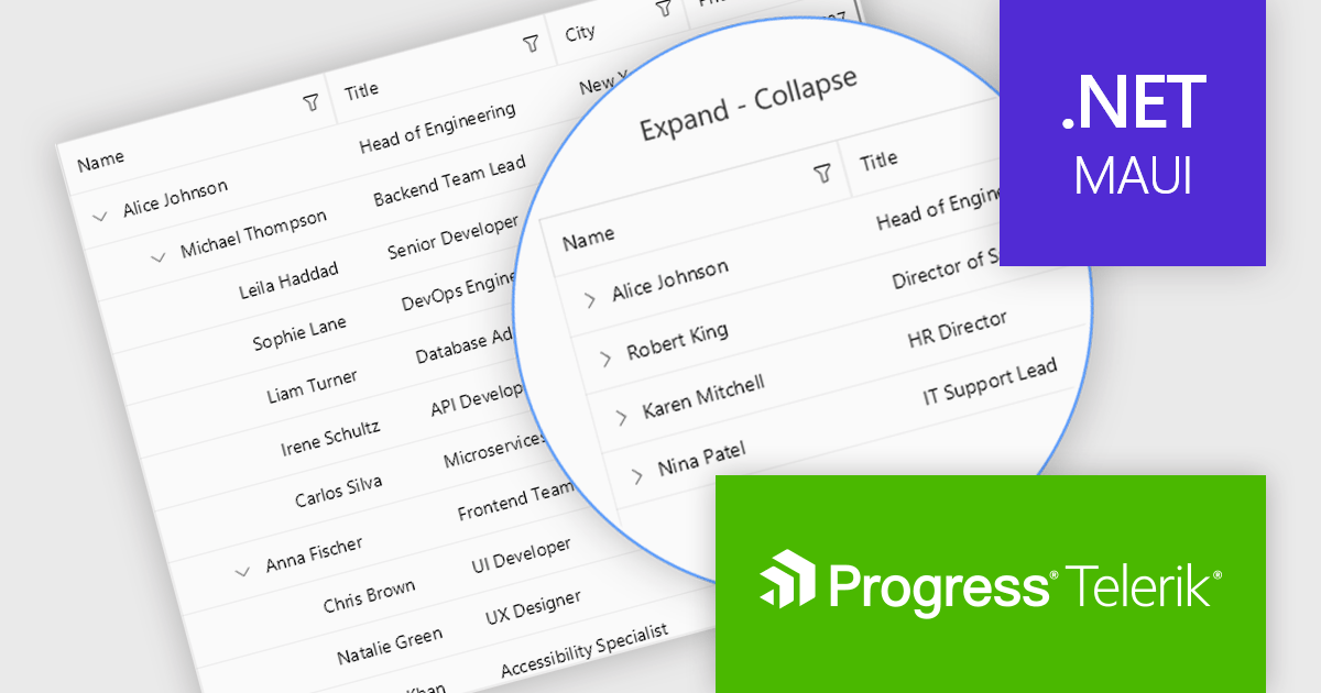 使用分层导航显示复杂数据-Telerik UI for .NET MAUI 2025_maui 界面库-CSDN博客