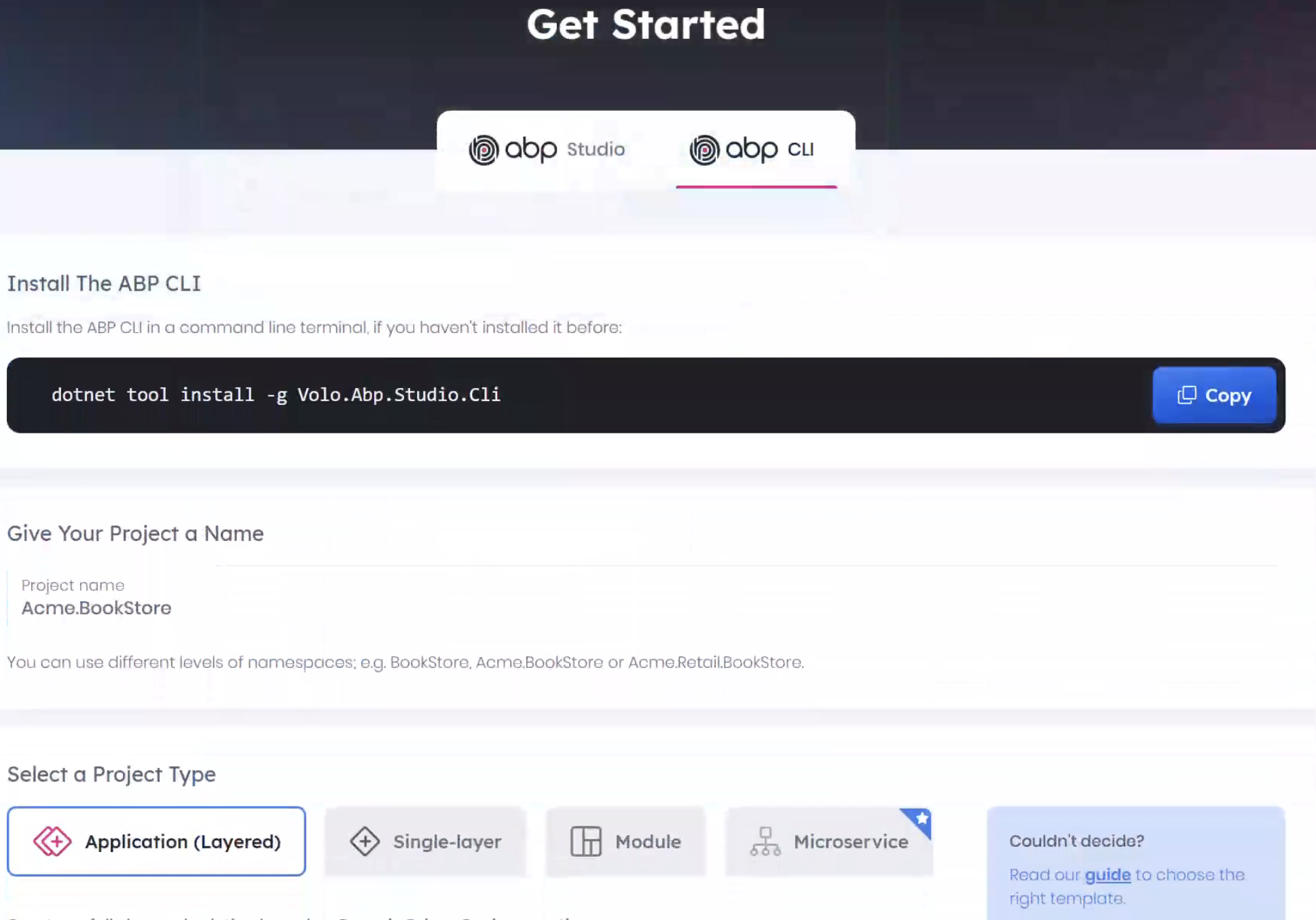 如何做一个纯净版的ABP vNext 脚手架_abp.vnext项目搭建-CSDN博客