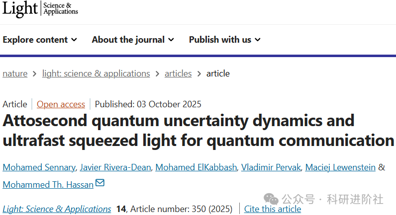阿秒光场合成与量子不确定性调控——《Light》发布PHz量子技术基石-CSDN博客