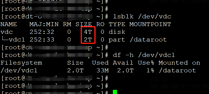 挂了4T硬盘，只识别2T？99%的Linux新手都踩过这个坑！_linux磁盘只能用2t-CSDN博客