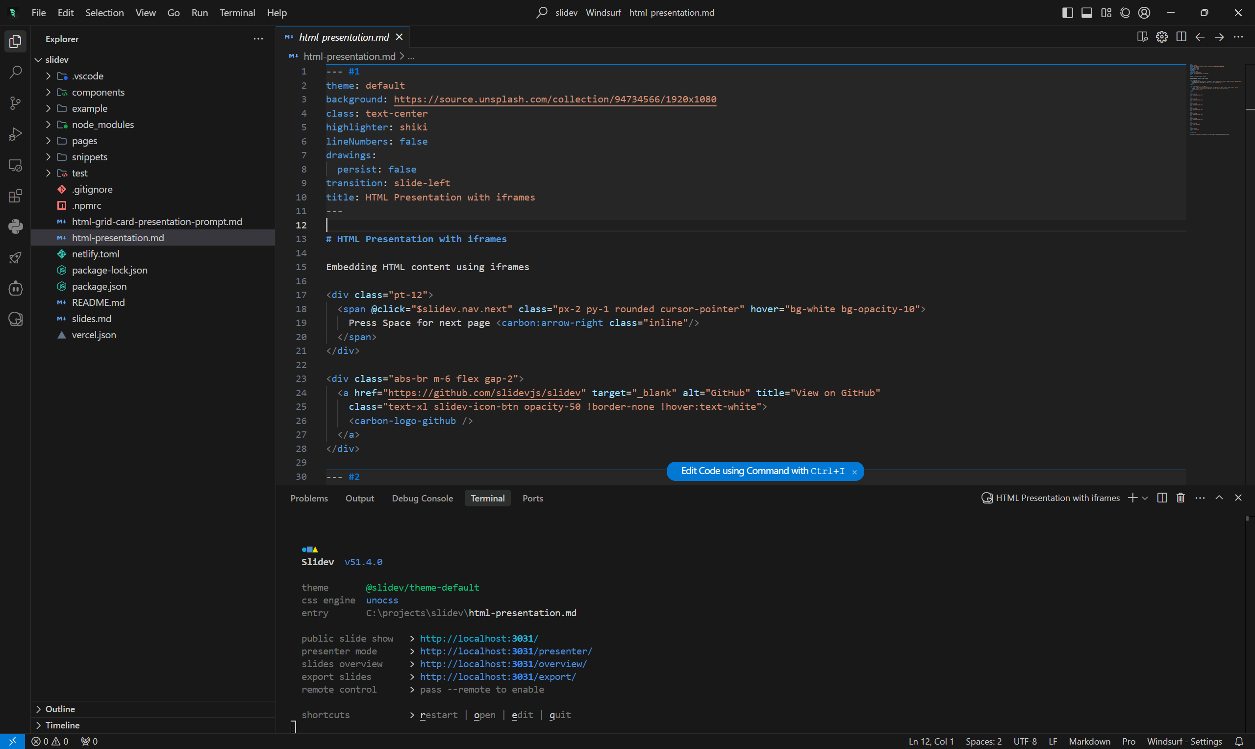 Slidev与AI生成HTML代码的完美结合：打造交互式技术演示新方案-CSDN博客