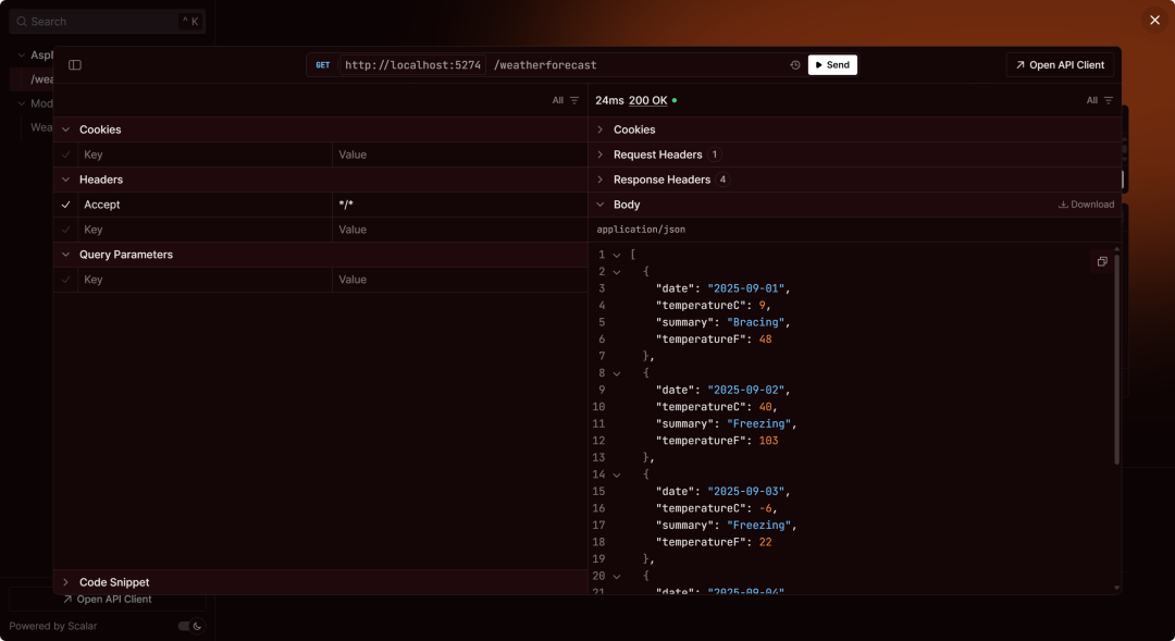 Scalar一款现代化ASP.NET Core API 管理平台-CSDN博客