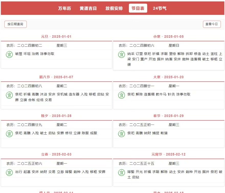 自适应万年历整站源码｜支持黄道吉日查询｜基于帝国CMS 7.5 UTF-8-CSDN博客