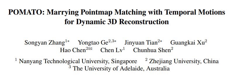 ICCV 2025 | 沈春华团队新作：点图匹配+时序运动=动态重建最优解！_pomato: marrying pointmap matching with temporal m-CSDN博客
